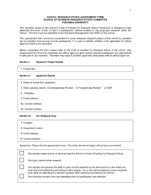 Fillable Online Ethics .docx - Approval Code: E1- APPLICATION FORM FOR ...