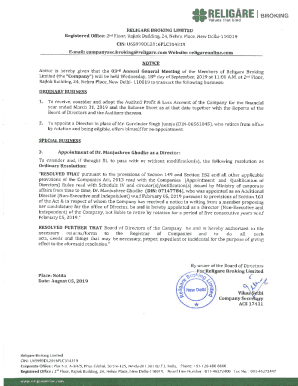 Fillable Online Proxy form Form MGT 11 Pursuant to section 105(6) of ...