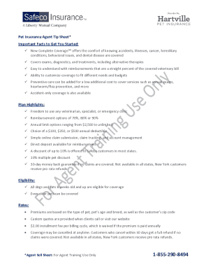 Fillable Online Pet Insurance Fact Sheet - Veterinary Partner - VIN Fax ...