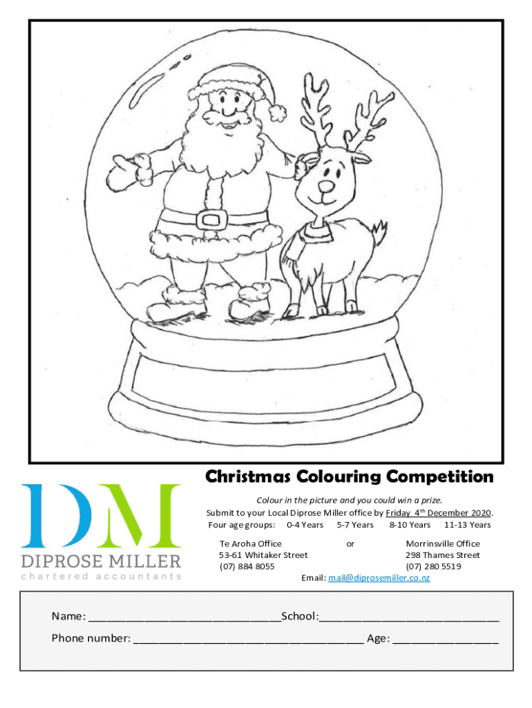 Fillable Online Christmas Colouring Competition - Win A Toy Bundle ...