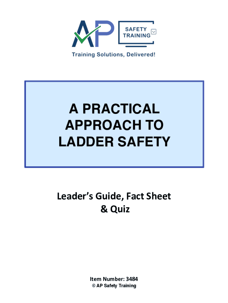 Fillable Online Ladder Safety Fact Sheet Fax Email Print - pdfFiller