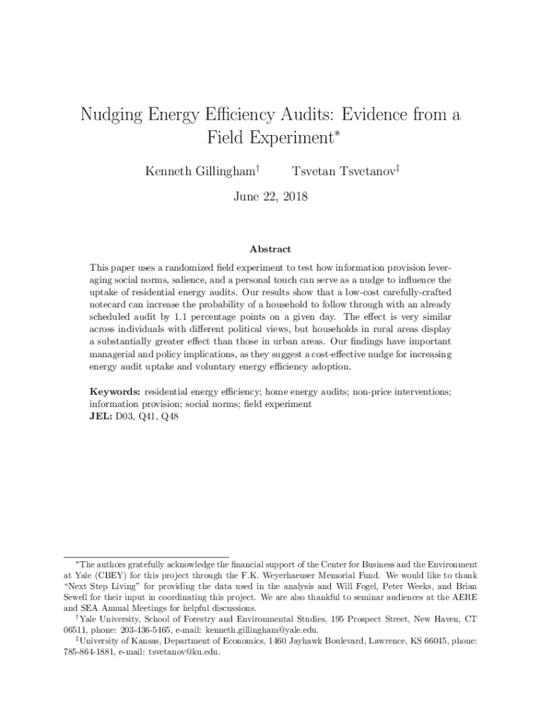 Fillable Online Nudging A tool for sustainable behaviour? - One Planet ...