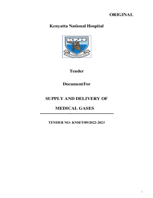 Fillable Online knh or tender no - Kenyatta National Hospital Fax Email ...