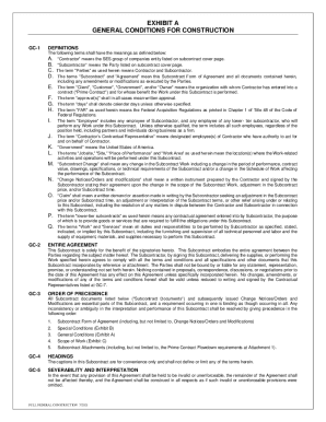 Fillable Online Construction and Definitions Sample Clauses - Law ...