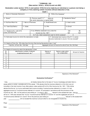 Fillable Online Central bank of india form no 15g see rule 29c ... Fax ...