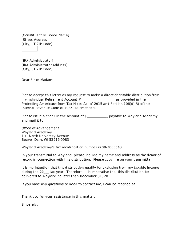 Sample Letter of Instruction from Plan Owner to Administrator ... Doc ...