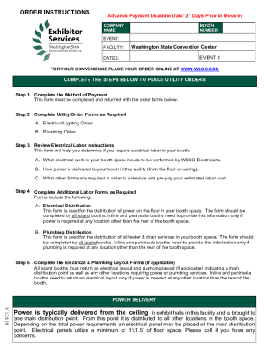 Fillable Online ELECTRICAL ORDER FORM - PDF Free Download Fax Email ...