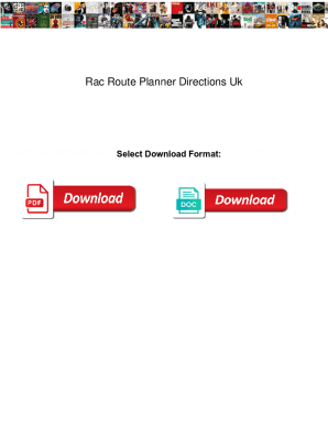 Fillable Online Rac Route Planner Directions Uk. Rac Route Planner ...