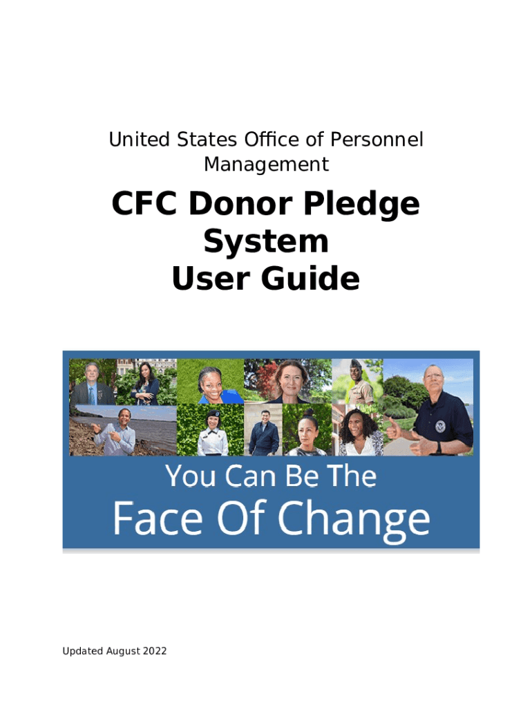 Find A Charity - CFC Donor Pledging System - OPM Doc Template | pdfFiller