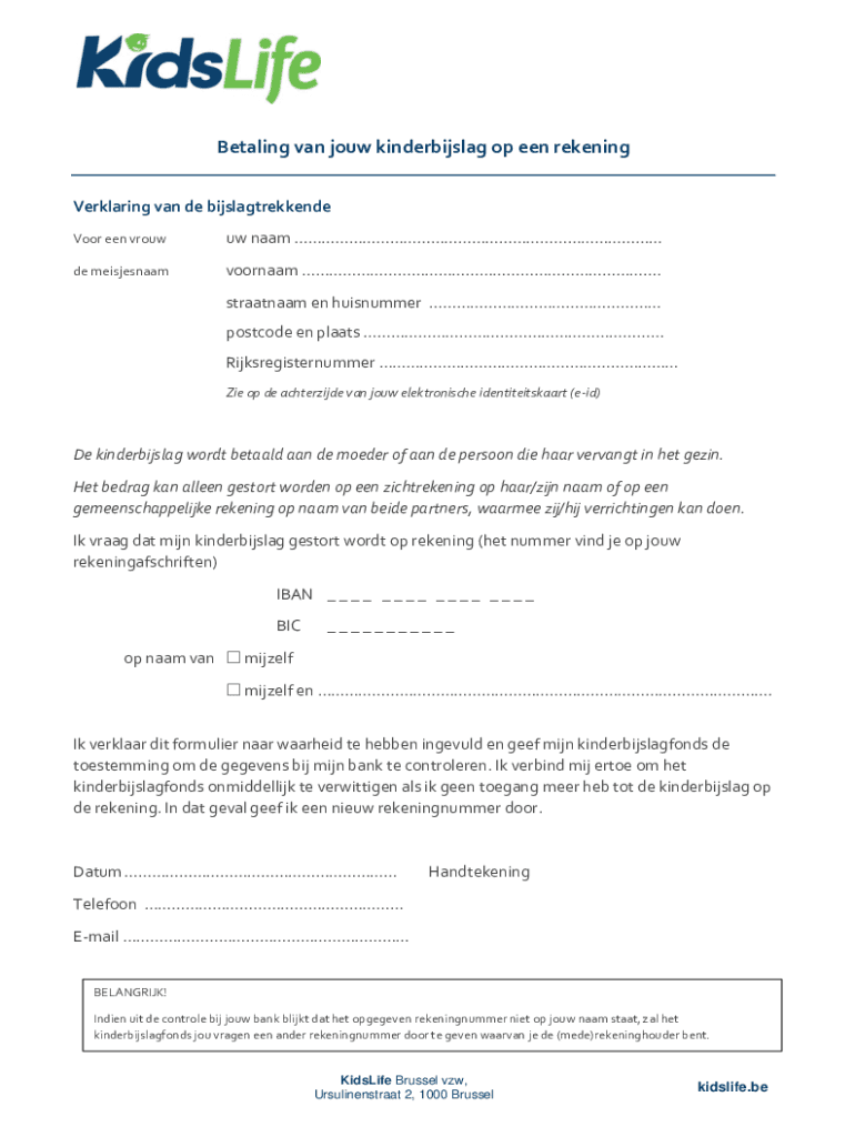 Invulbaar Online Ik wil de toeslag op een andere naam zetten - Belastingdienst Faxnummer Email ...