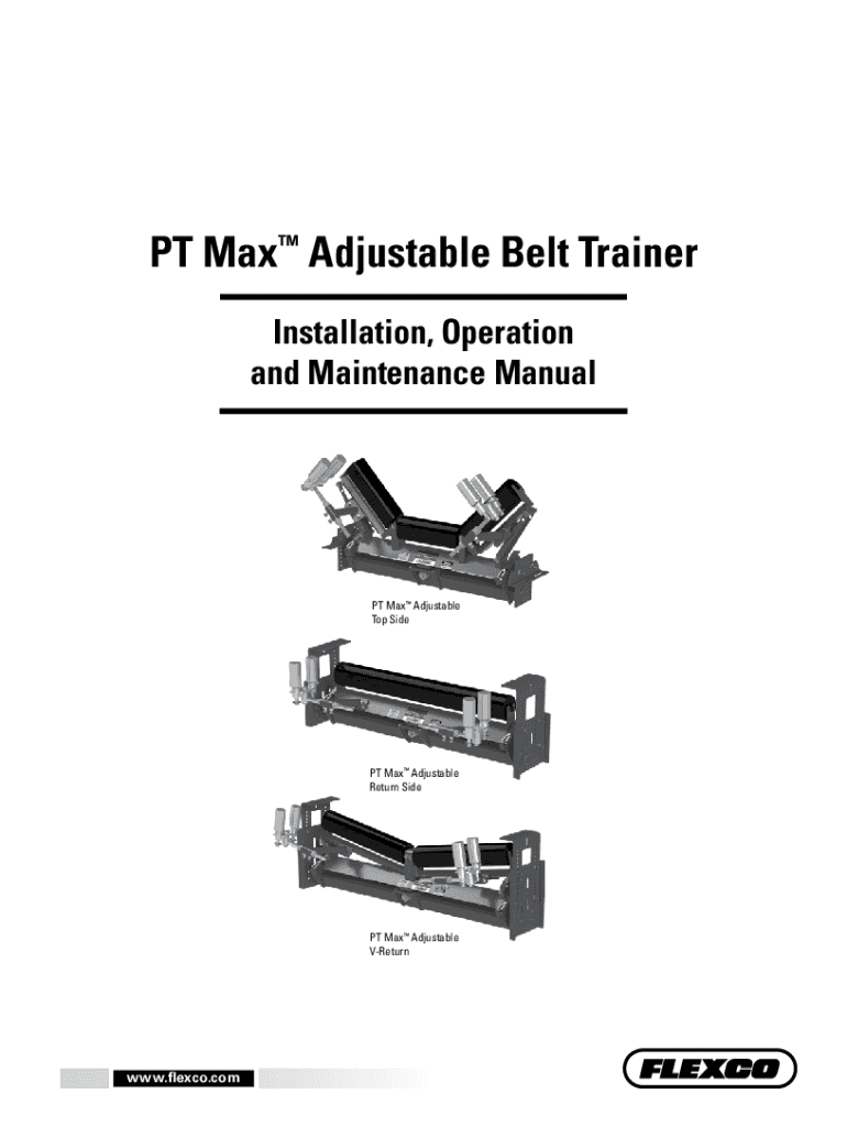 Fillable Online PT Max Adjustable Return Side - Flexco Fax Email Print ...