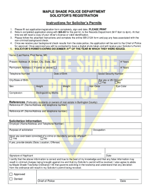 Fillable Online Forms - Maple Shade Police Department Fax Email Print ...