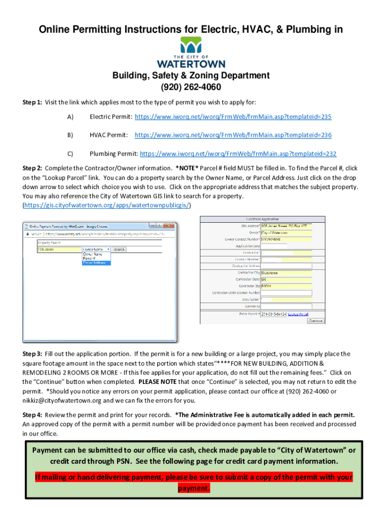 Fillable Online HVAC - Commercial Permits and Inspections - City of ...