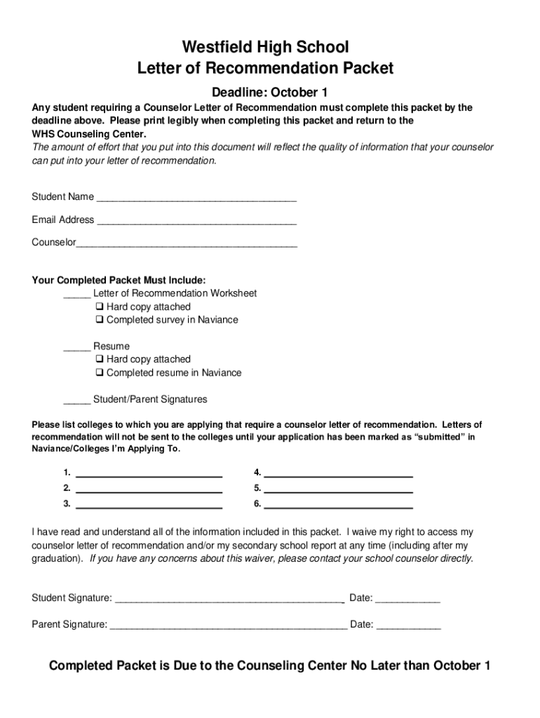 Fillable Online How to request letters of recommendation - The HUB Fax ...