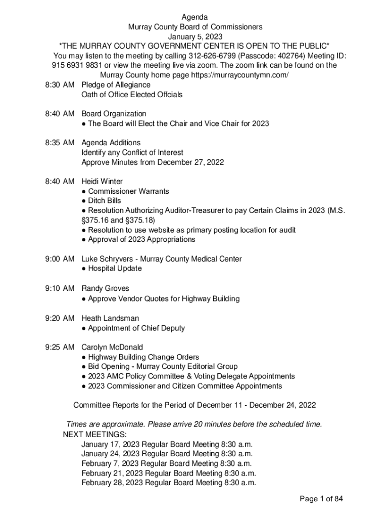 Fillable Online 8:30 AM Pledge of Allegiance Agenda Additions Identify ...