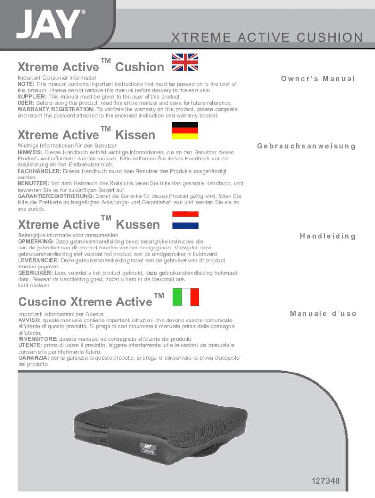 Fillable Online SECTION XTREME ACTIVE CUSHION - Ortoweb Fax Email Print ...