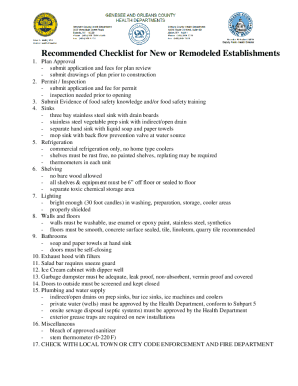 Fillable Online Plan guide for permanent food service plan review ...