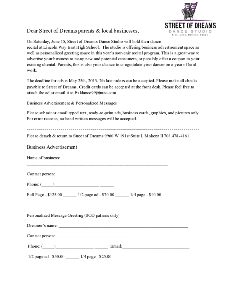 Fillable Online SOD Ads Sheet Fax Email Print - pdfFiller