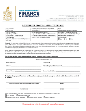 Fillable Online exhibit c sample request for proposal (rfp) letter Fax ...