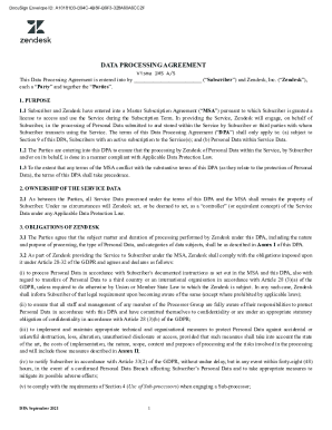 Fillable Online DATA PROCESSING AGREEMENT - Visma IMS Fax Email Print ...