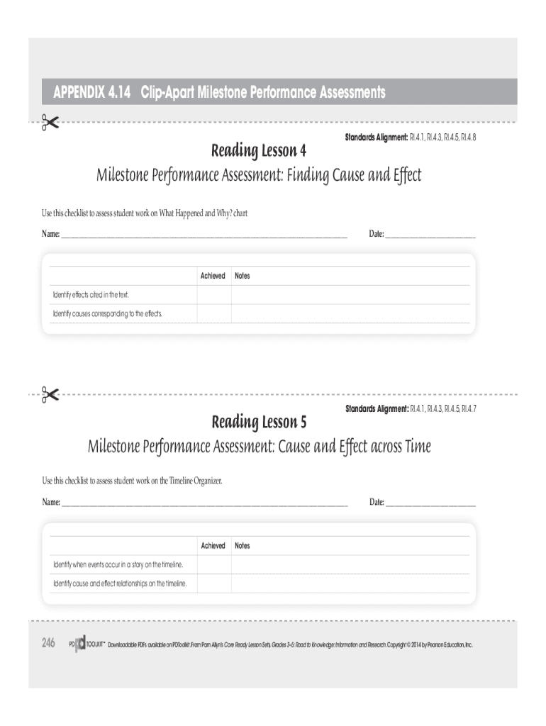 Fillable Online Grade 4 Informational/Literary Mini-Assessment Tree ...