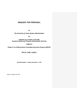 Fillable Online Final ROCIP Administrator RFP Fax Email Print - pdfFiller