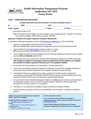 Fillable Online Program: Health Information Management (online), AAS Fax Email Print - pdfFiller