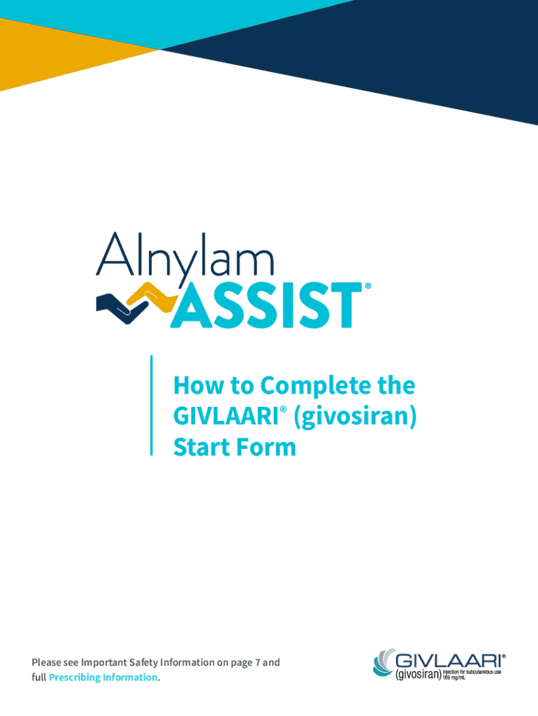 Fillable Online GIVLAARI Annotated Start Form - Digital Version. This ...