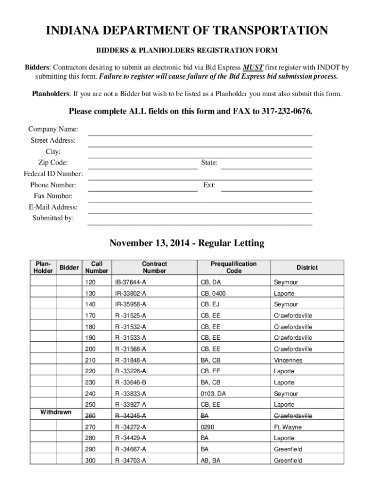 Fillable Online DOT Form 420-010 Information and Instructions for ...