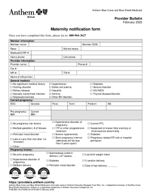 Fillable Online Forms - Anthem Providers Fax Email Print - pdfFiller