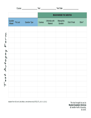 Fillable Online Test Autopsy Form - Seattle Pacific University Fax ...