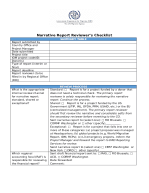 Quarterly Narrative Perance Report Template Doc Template | pdfFiller