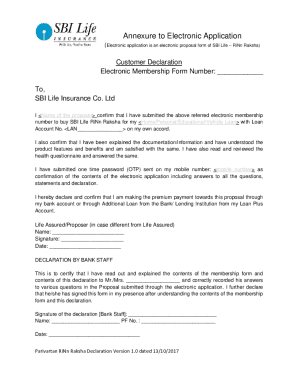 Fillable Online RiNn Raksha - Policy document - Form 248 - SBI Life ...