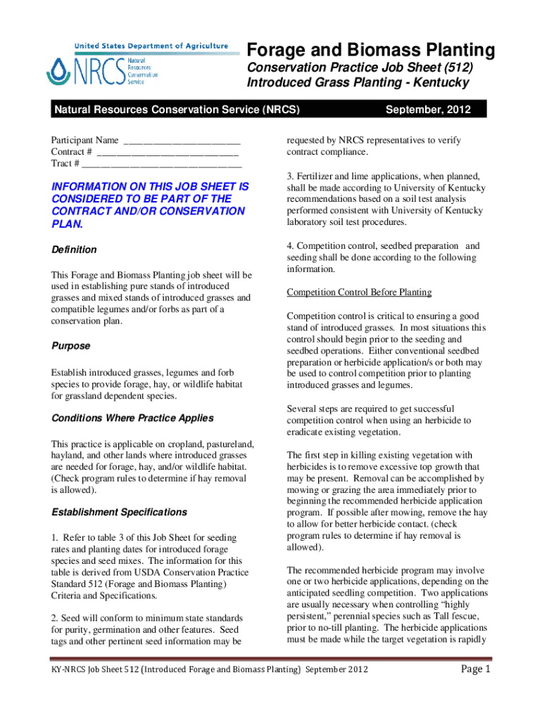 Fillable Online E512B Forage and biomass planting to reduce soil ...