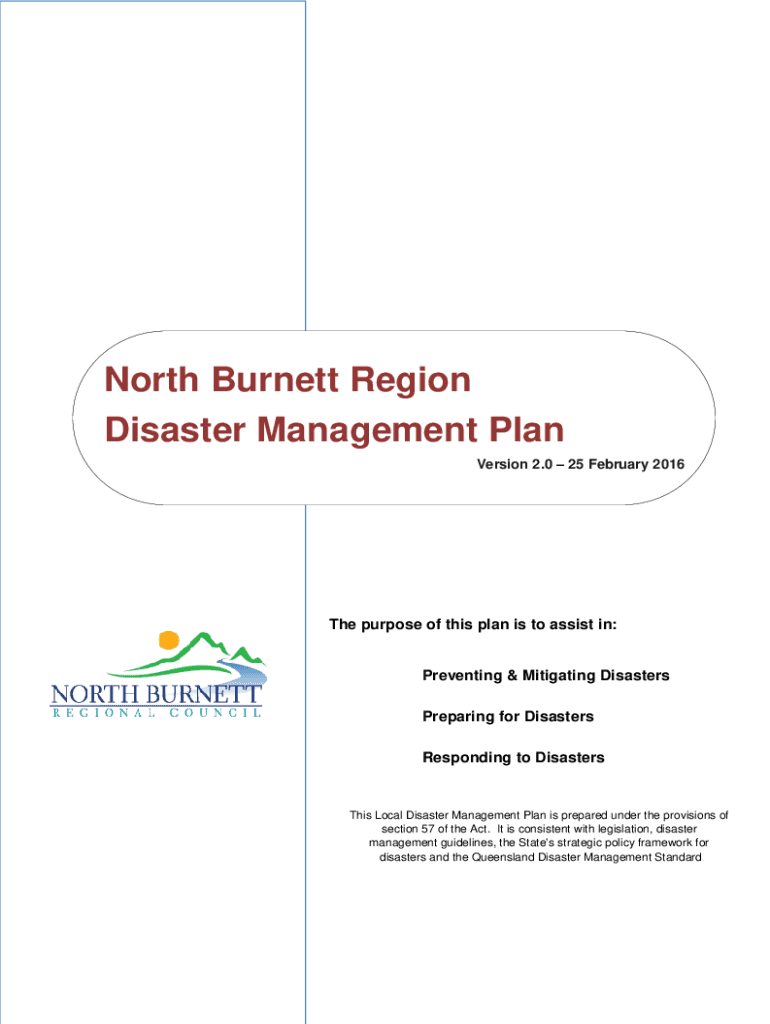 Fillable Online northburnett qld gov Vermont State Emergency Management ...