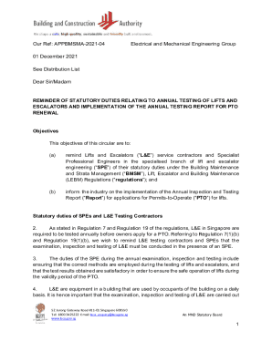 Fillable Online Circular to Industry on Annual Testing Form ...