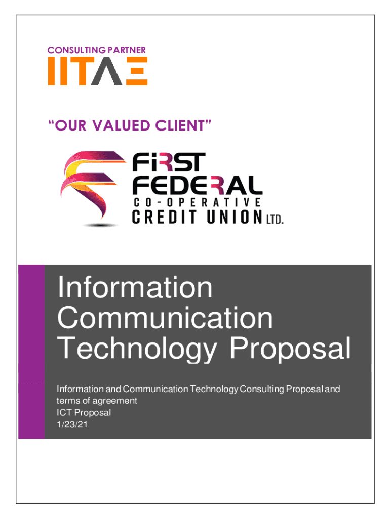 Fillable Online ICT & Support Services Proposal Template Fax Email Print - pdfFiller