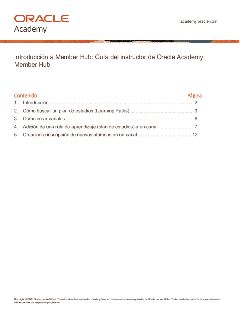 Completable En línea Oracle Academy launches dedicated Member Hub ...