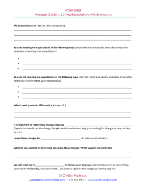 Fillable Online 6 Tips on Setting Expectations for Employees - SHRM Fax ...