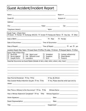 Fillable Online Incident Report Guide: All You Need To Know Fax Email ...
