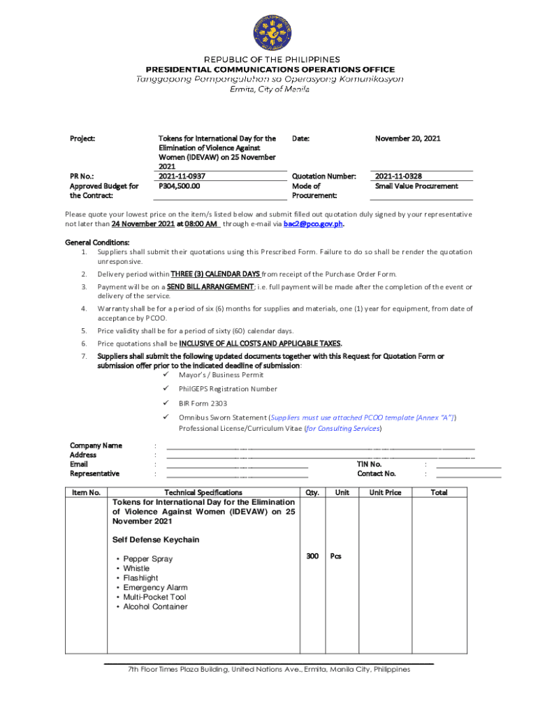 Fillable Online Project: Tokens for International Day for the Elimination of ... Fax Email Print ...