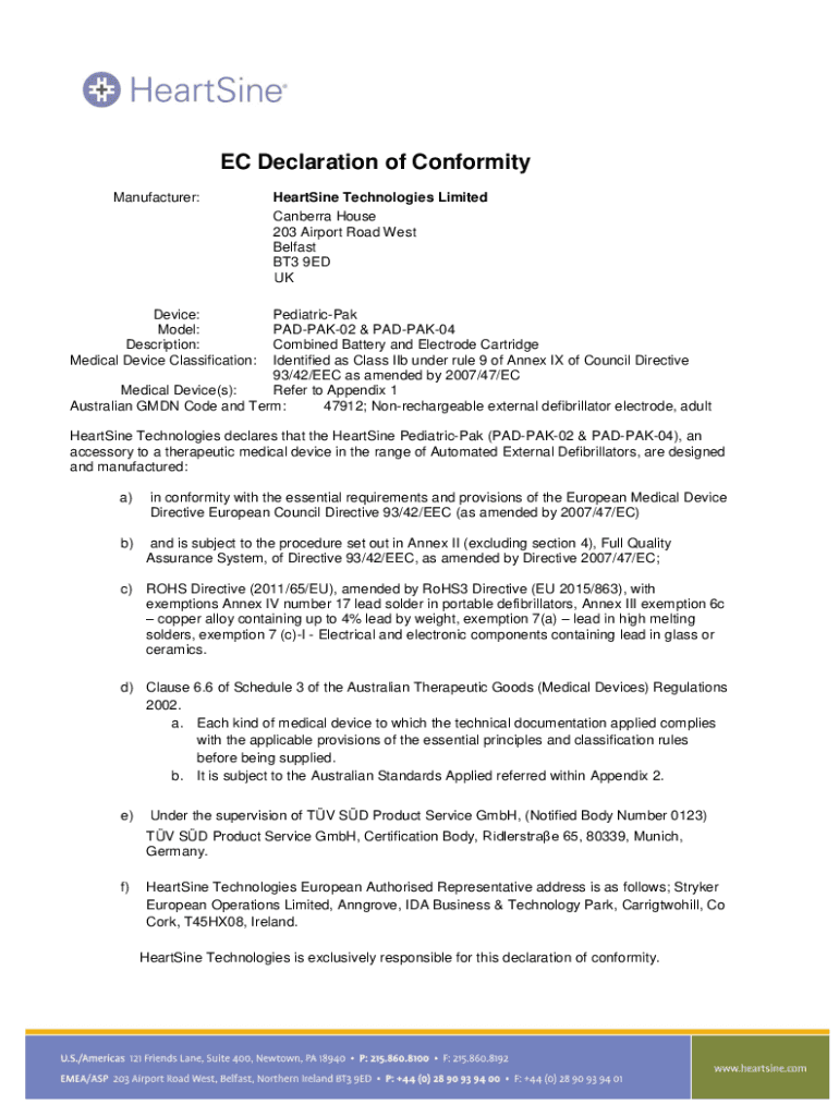 Fillable Online How Declaration of Conformity (DoC) templates are ...