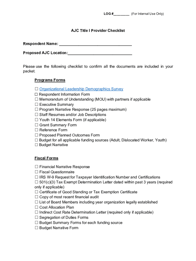 Fillable Online American Job Centers WIOA Title I Services Fax Email Print - pdfFiller