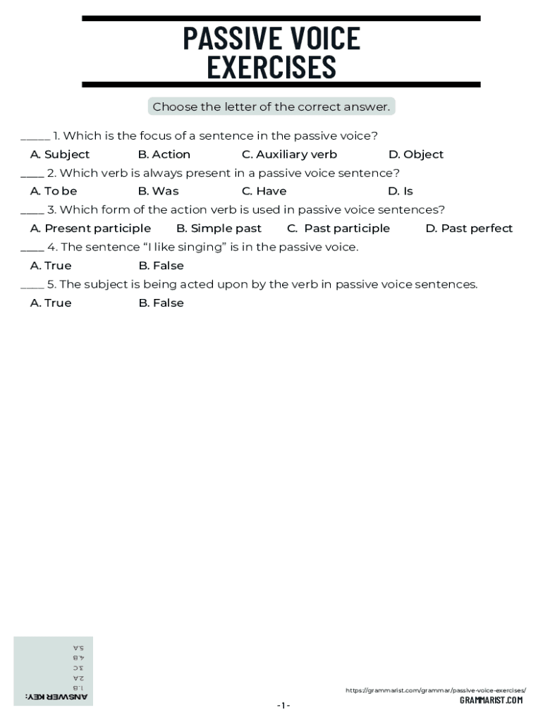 Fillable Online GRAMMARIST WORKSHEET V2 Fax Email Print - pdfFiller