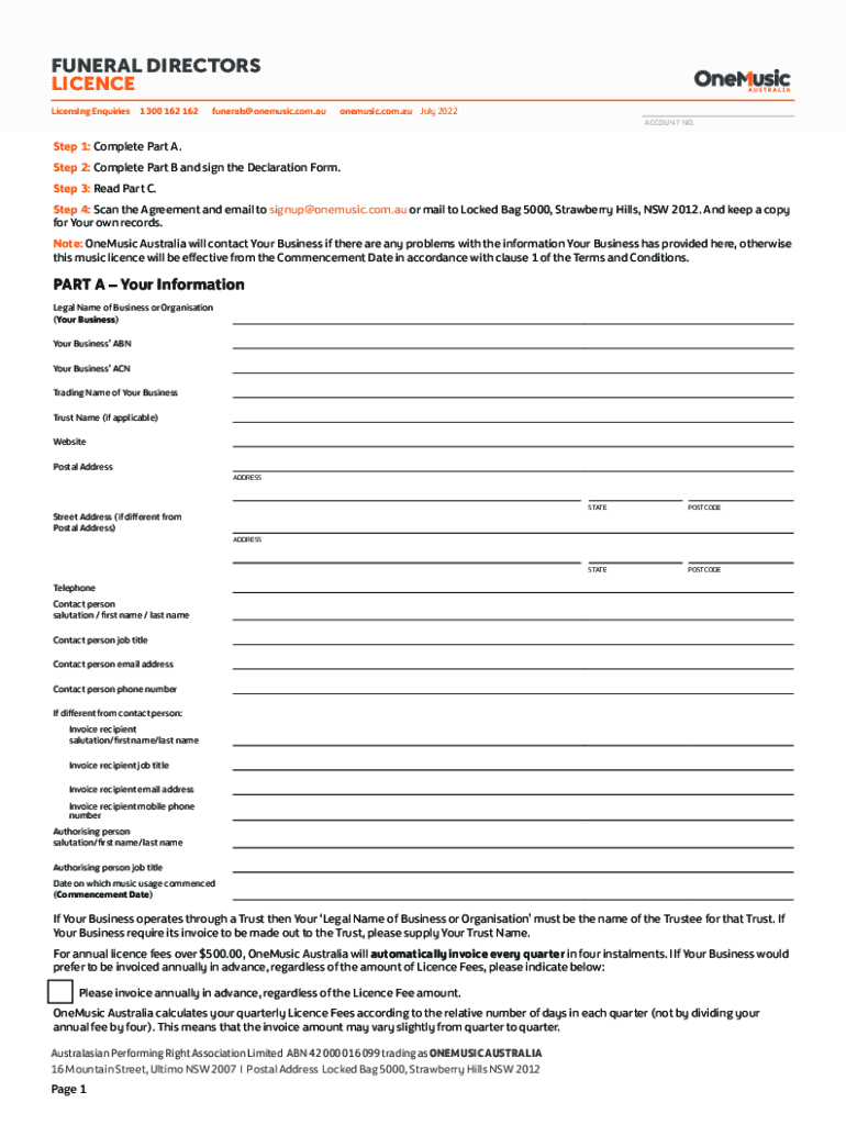 Fillable Online Funeral Director/Embalmer License Application - Dol.wa ...