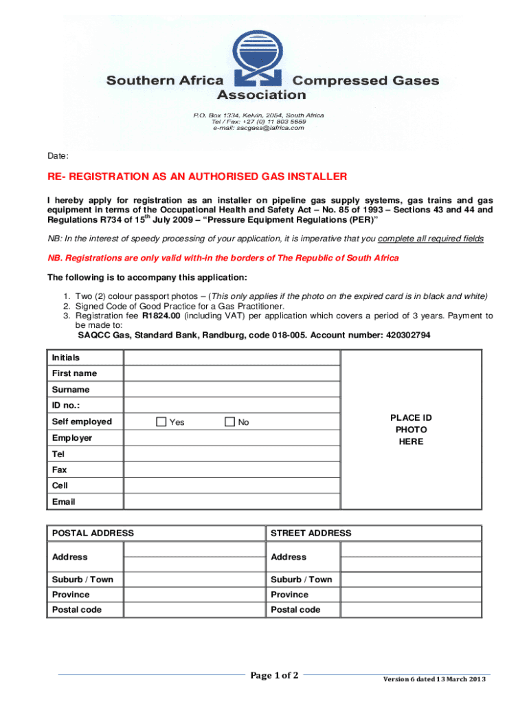 Fillable Online SACGA Renewal Form Fax Email Print - pdfFiller