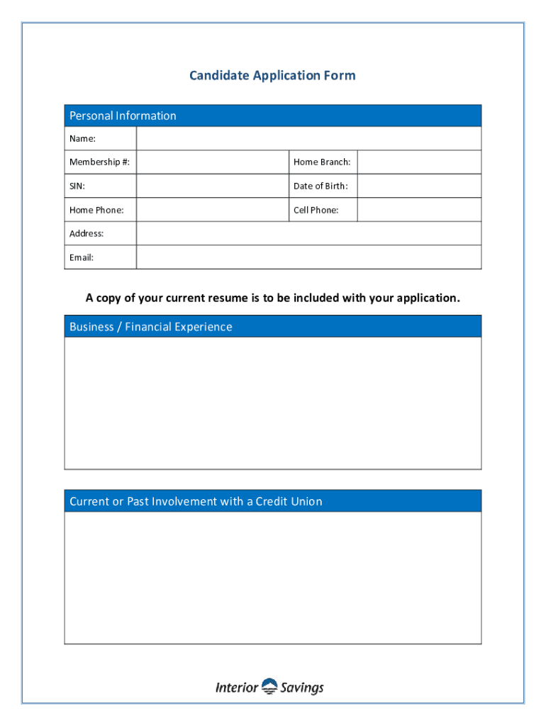 Fillable Online Candidate - Job Application Form Template - Jotform Fax Email Print - pdfFiller