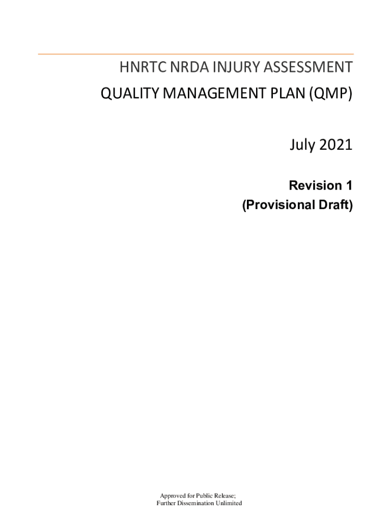 Fillable Online SCORE Manual Clinical Quality Management Plan Template ...