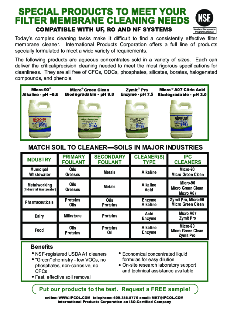 Fillable Online Water Filtration Modules and Membranes - Pall Water Fax ...