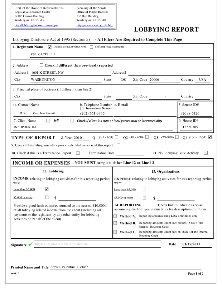 Fillable Online LOBBYING REPORT - Western Sahara Resource Watch Fax ...